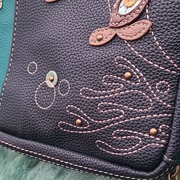 Chala | Bags | Vintage Crossbody Bag Navy Chala Turtle Starfish Leather ...